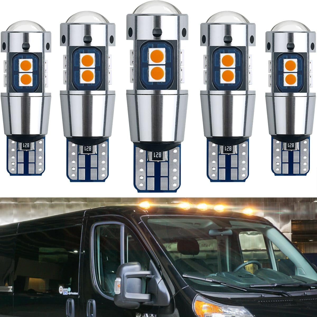 Click here for Heehom 5pcs Led Cab Roof Marker Lights Bulbs For R... prices