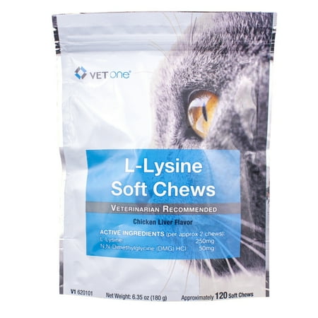Vet One L-Lysine Soft Chews, 120 Chews - Walmart.com
