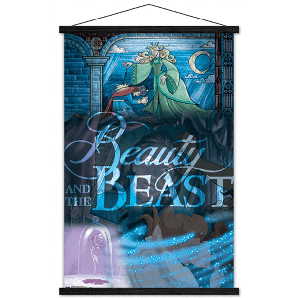 Disney Beauty And The Beast - Enchanted Wall Poster with Magnetic Frame ...