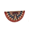 4th of July USA Flag Banner 250th Anniversary Merica Bunting Half Fan ...