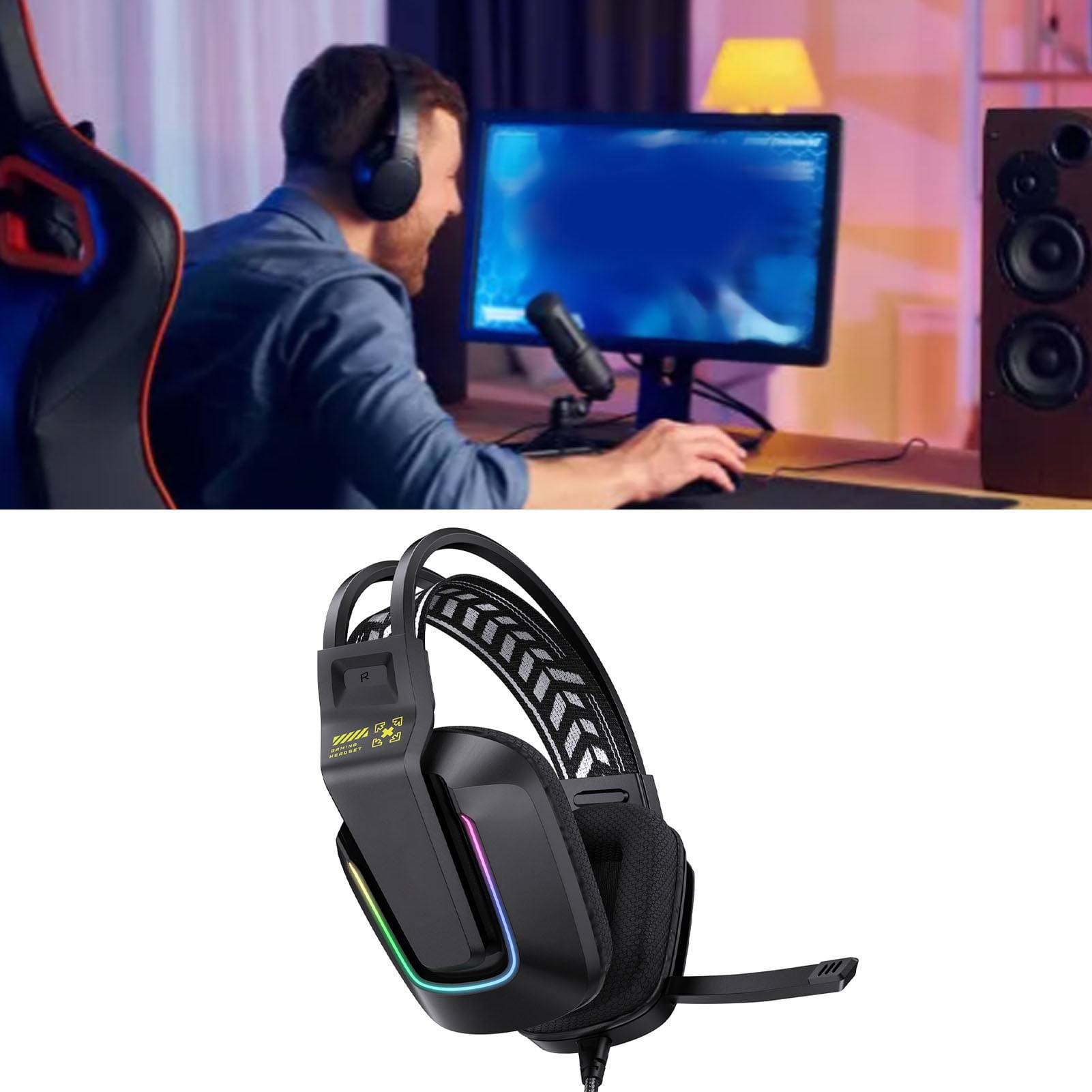 Click here for Mgaxyff Wired Gaming Headset Adjustable Headband G... prices