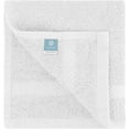 "White Classic Luxury 12 Pack Extra Soft Cotton Washcloths, Hotel Style ...