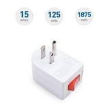 Cable Matters Single Grounded Outlet with On Off Switch, 3 Pack, White ...
