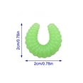 Artificial Fishing Waxworm Soft Plastic Grub Silicone Larva Wiggler ...