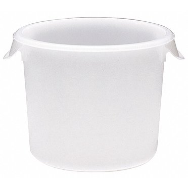RUBBERMAID Round Storage Container,8 qt,Lid 1GAF4 FG572400WHT - Walmart.com