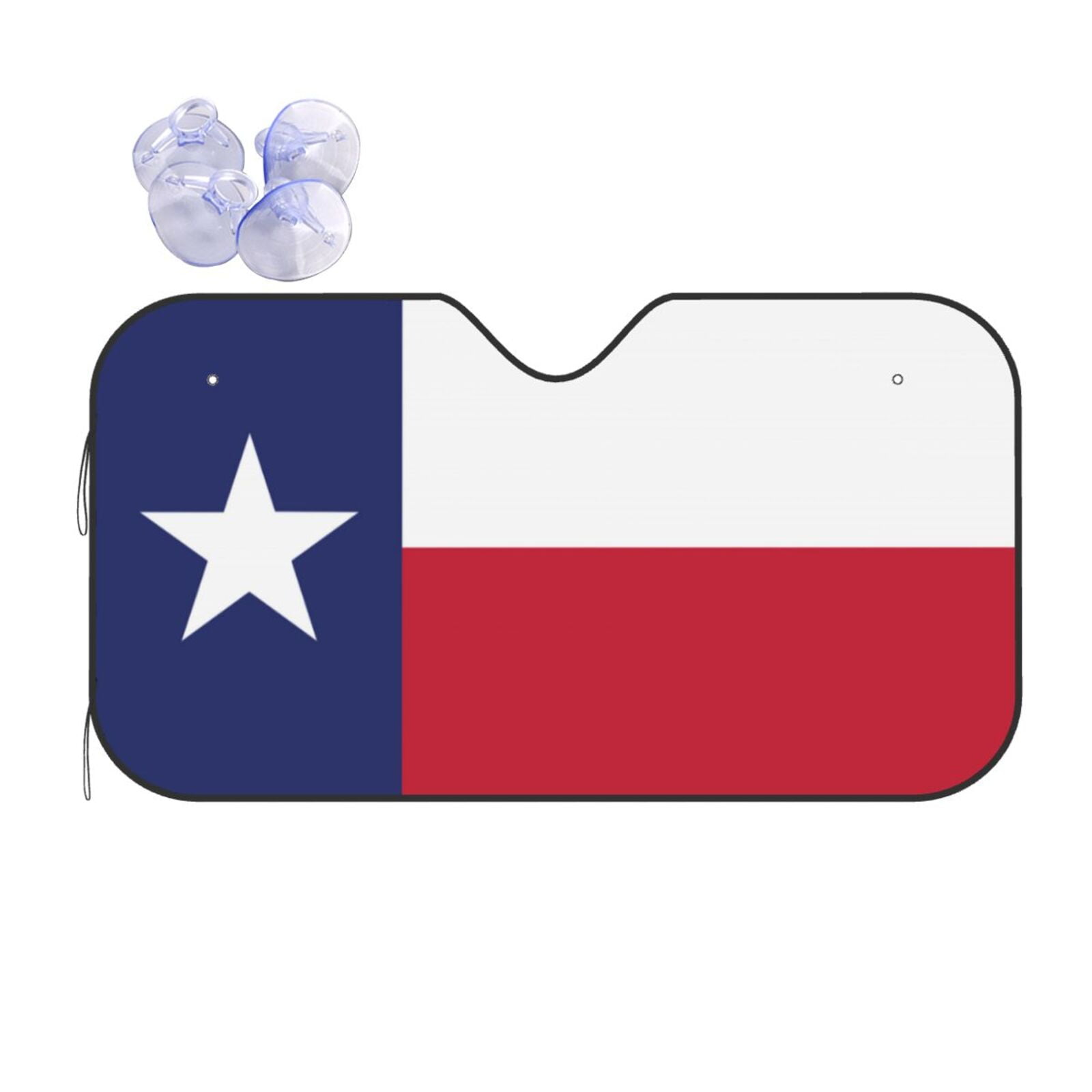 KAKALAD Texas State Flag Universal Windshield Car Sun Shades Accordion ...