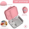 3-Compartment Stainless Steel Lunch Box | Leakproof Container for ...