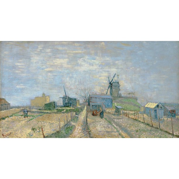 Van Gogh: Montmartre, 1887. /N'Montmartre: Mills And Vegetable Gardens ...