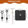 DEEPCRAFF 1Set Clock Mechanism Replacement Black Battery Operated Kit ...