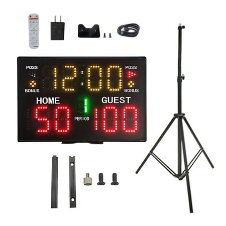 Electronic Scoreboard,Electronic Basketball Scoreboard,with Portable ...