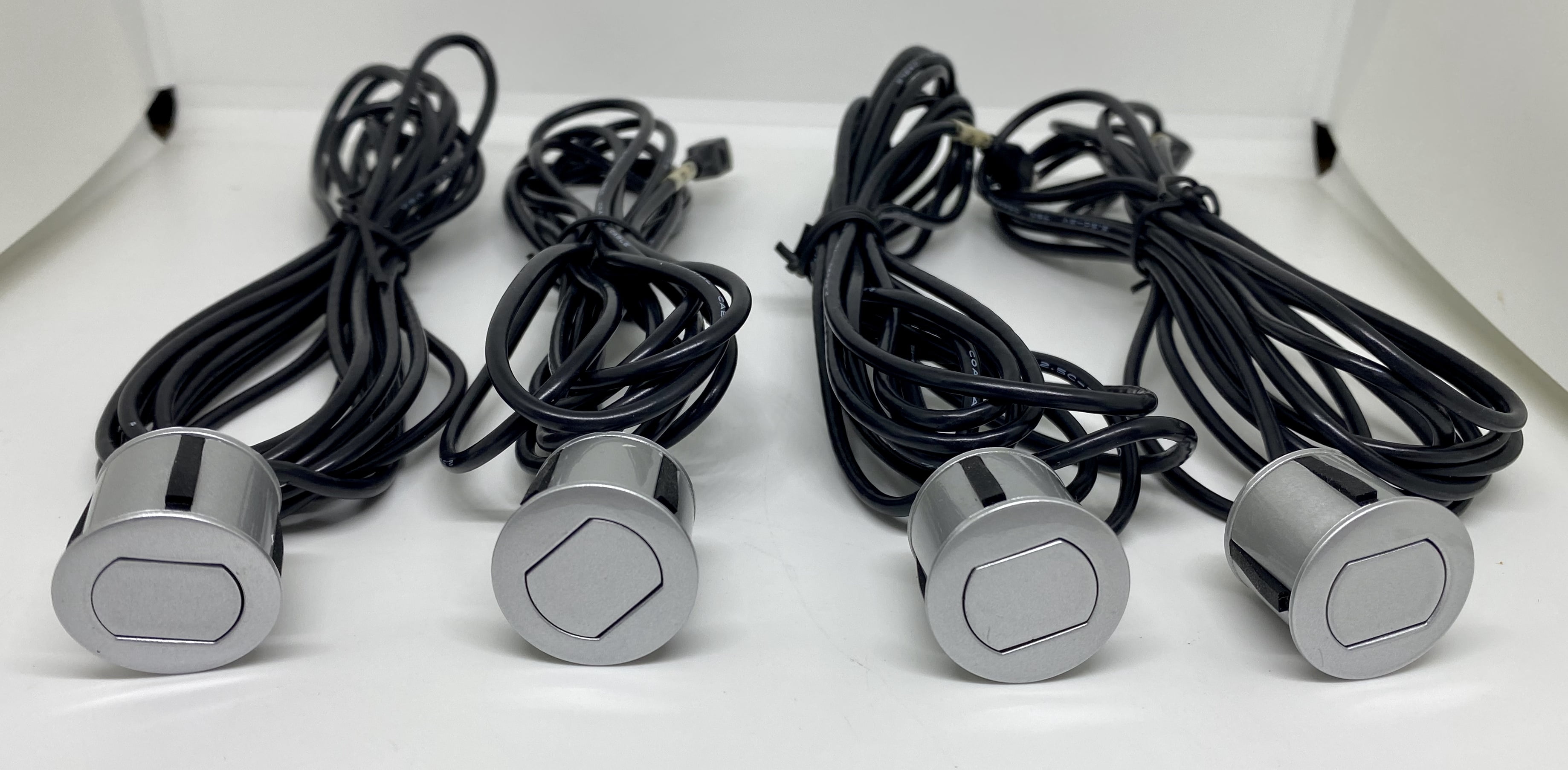 Wired Display - Silver 4 Ultrasonic Reverse Sensors with LED Display ...