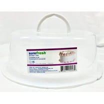 Two 9'' Reusable Clear Cake Carriers | Containers and Lids | 2 Sets ...