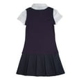 Girls Pleat 2-Fer Dress - Walmart.com