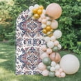 Boho Abstract Flower Leaves Texture Arch Backdrop Cover Stretchy ...