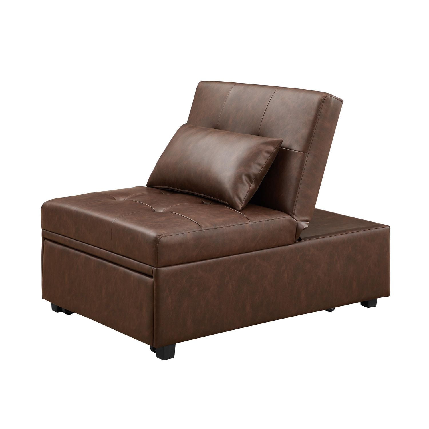 Click here for Linon Payton Sofa Bed  Brown Pu prices