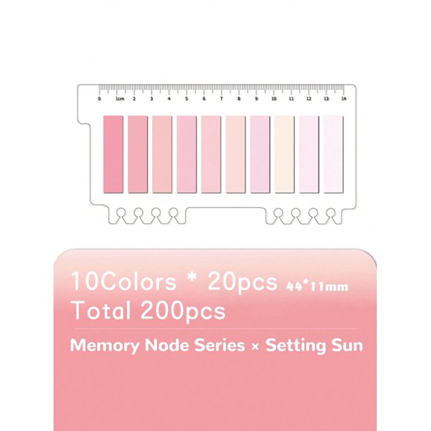 200pcs Page Markers,Morandi Sticky Note Tabs Colored Writable And ...