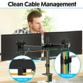 HOMOUNT Dual Monitor Desk Mount for Max 32 Inch,Adjustable Dual Monitor ...