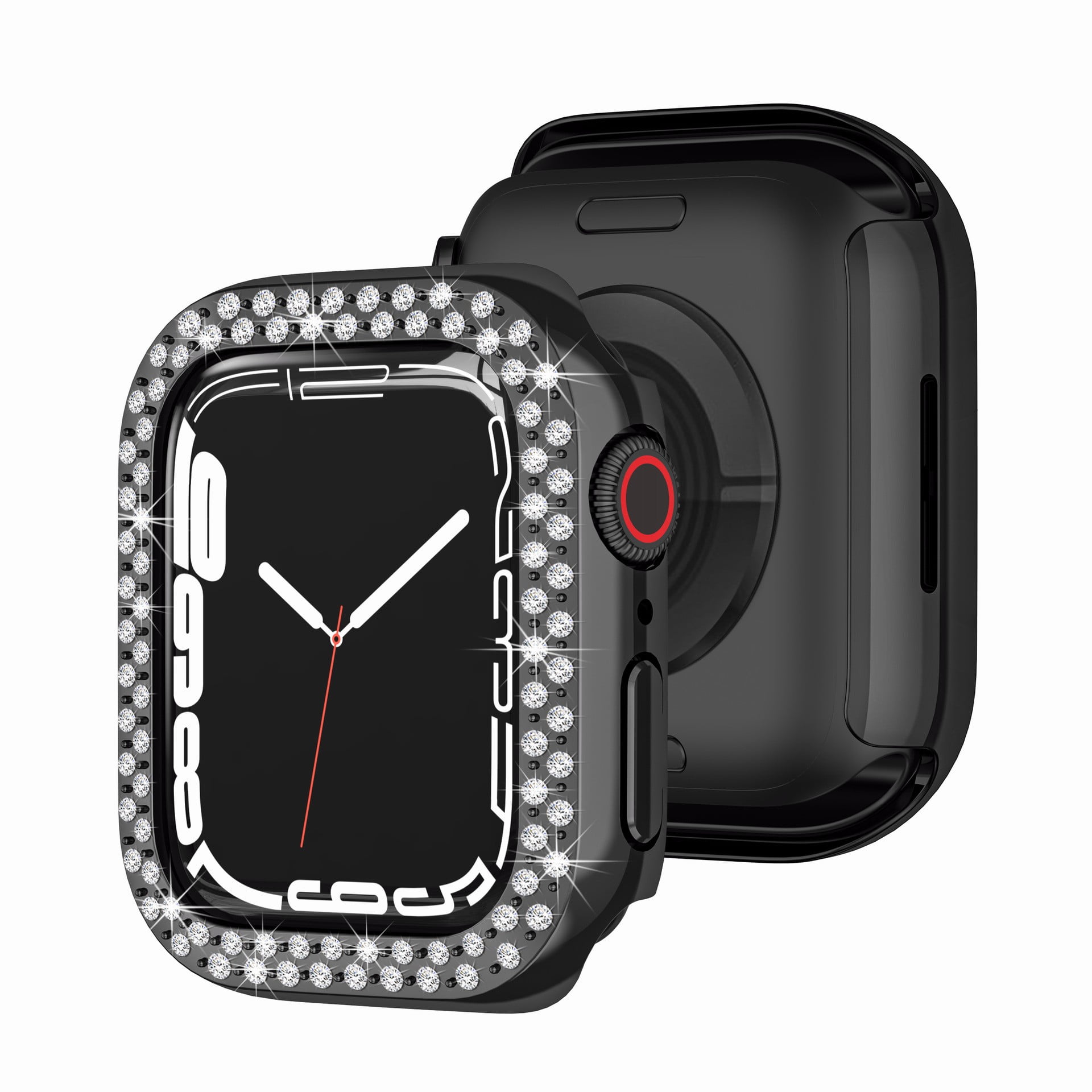 EIHAIHIS Clear Glass+ Bling Cover Double Diamonds Case For Apple watch ...
