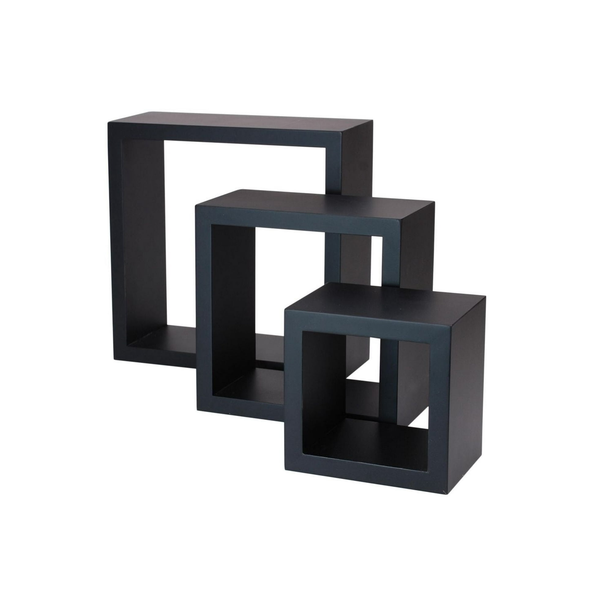 Click here for Hometrends 3-Piece Wall Cube Black Shelf Set One S... prices