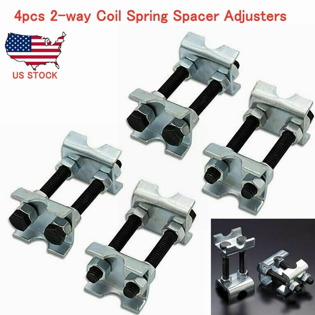 Maxfavor 4pcs Coil Spring Compressor Adjusters Lift or Lower Spring ...