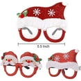 12Pcs Christmas Glasses Frames Christmas Decoration Eyeglasses for ...