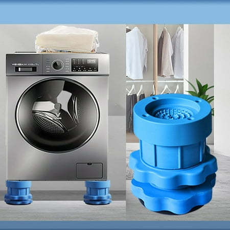 SHARKDOOK Set Of 4 Non-slip And Height-adjustable Washing Machine Pads ...