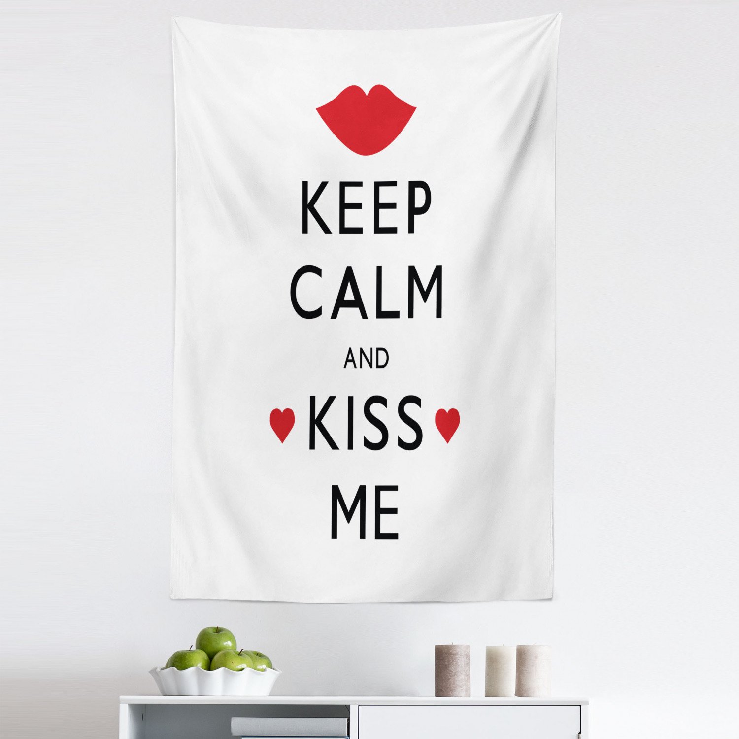 Keep Calm And Kiss Me Poster