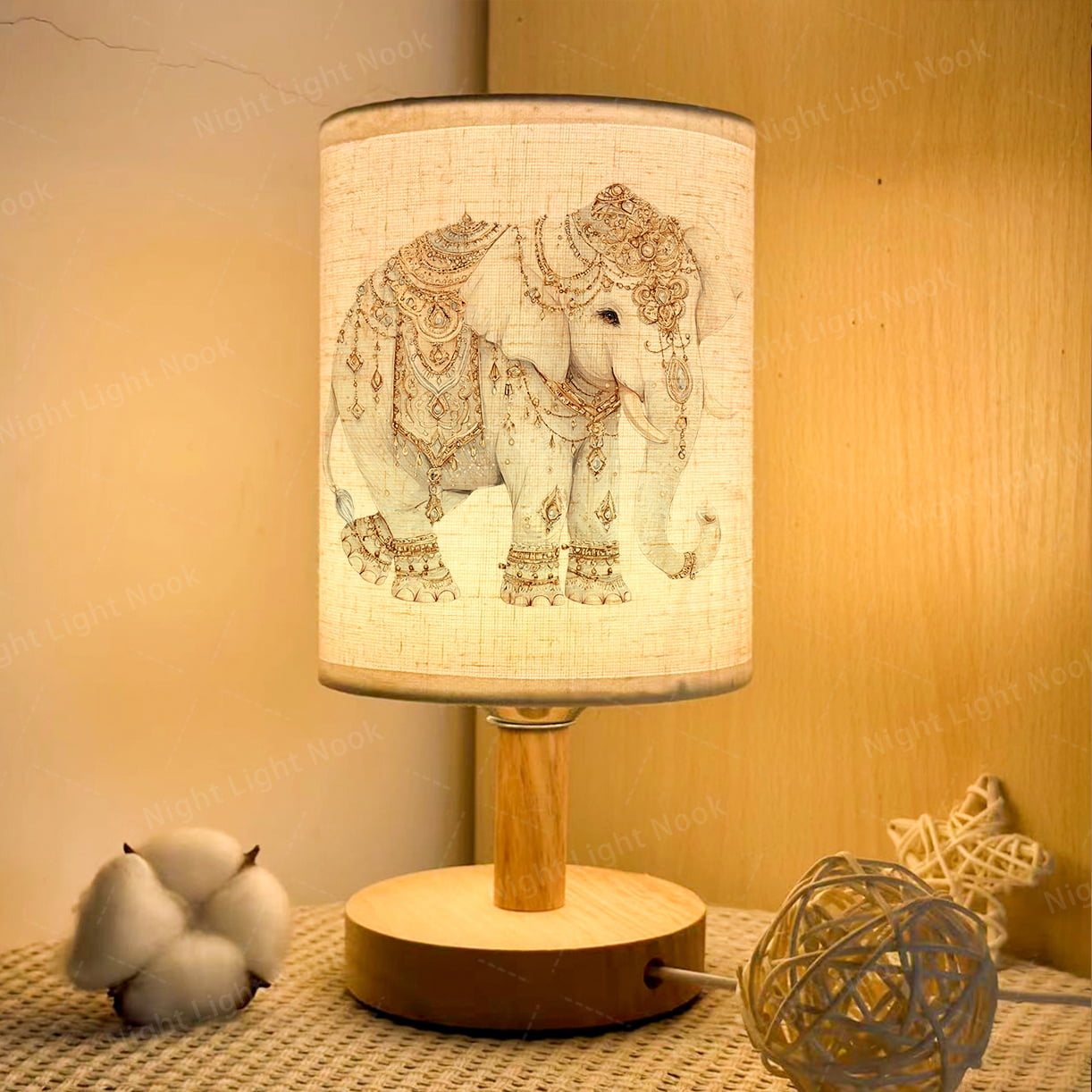 Click here for Unbranded 1pc Gorgeous Elephant Led Fabric Desk La... prices