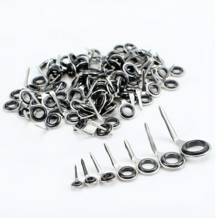 Enqiretly 14 Pieces/Set Fishing Pole Guide Ring Stainless Steel ...