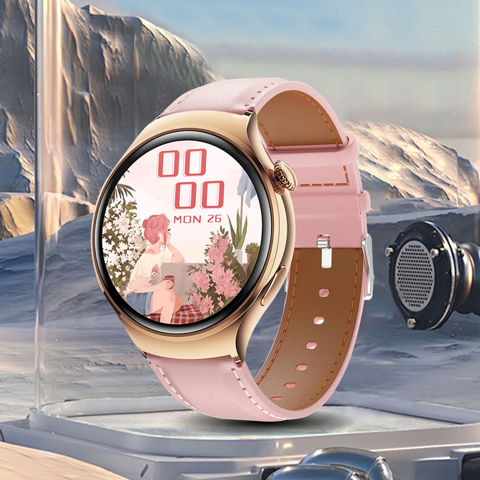 New Bluetooth Call For Women's Health Temperature NFC Smartwatch ...