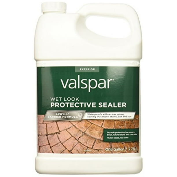 1668953 WET LOOK SEALER GLS 1GAL Valspar Clear Acrylic Concrete Sealer ...