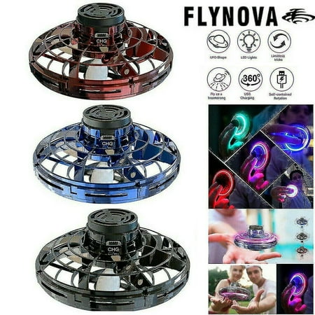Flynova Drone Hovering Flying Spinner Boomerang Fidget Led Light Kids ...