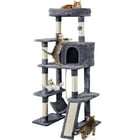 Topeakmart 64.5in Multi-level Large Cat Tree Condo Tower with Hammock ...