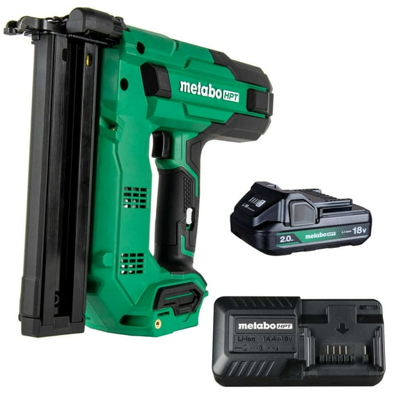 Metabo HPT 18V MultiVolt Brushless Cordless Stapler Kit, 18 Gauge 1/4 ...