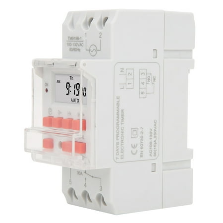 Timer On Off Programmable Timer Switch TM919B-1 100-130V AC 30A Weekly ...