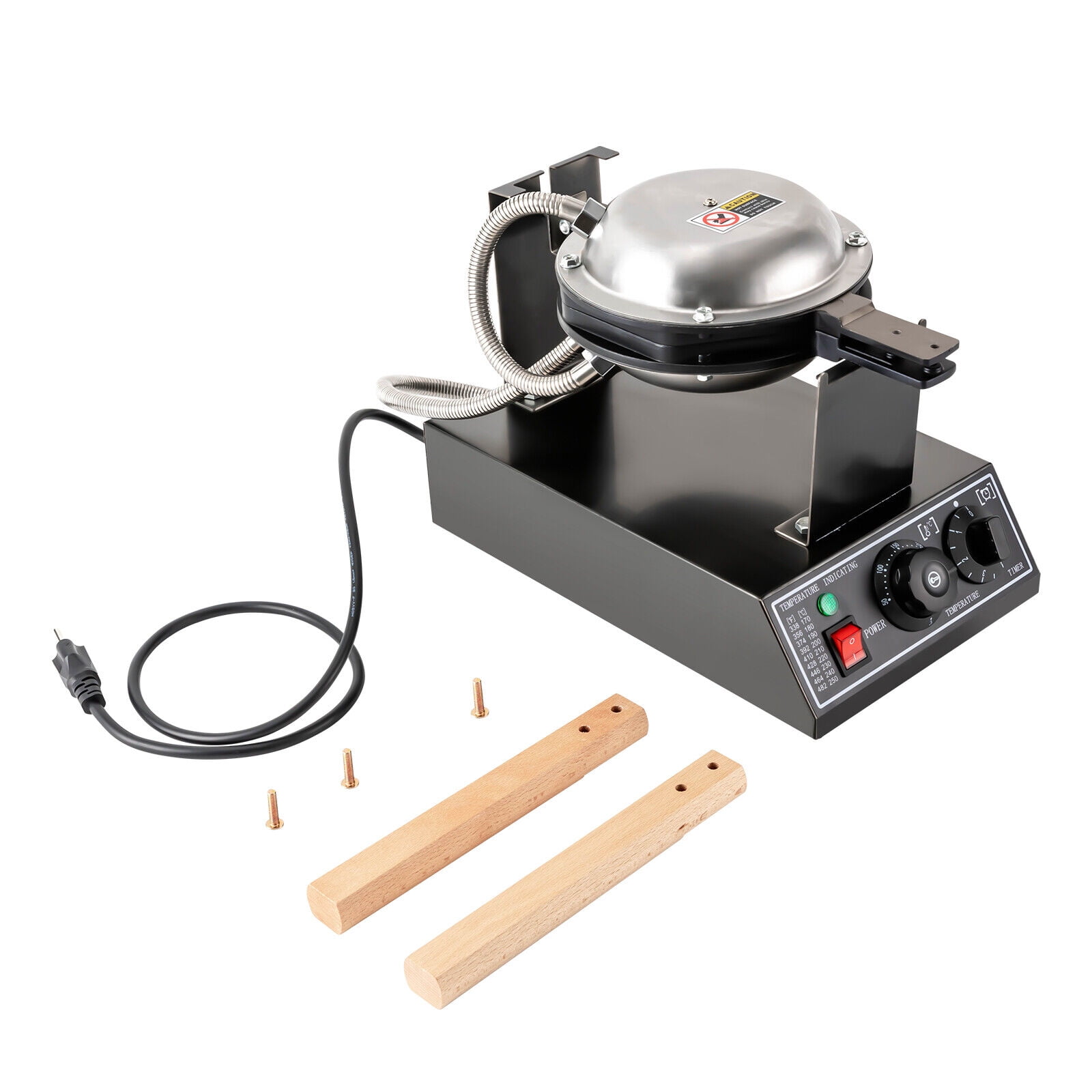 Electric Bubble Waffle Maker Nonstick Pancake Maker Machine 1400W ...