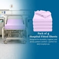 4-Pack Hospital Bed Fitted Sheets, Standard Size 36" x 80" x 8" Deep ...