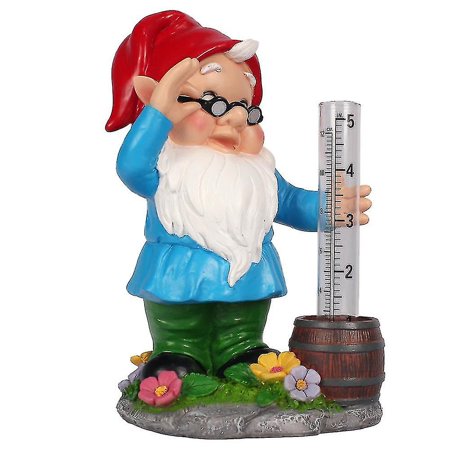 TUEUIO1，Dwarf Rain Gauge Outdoor Garden Decoration Resin Crafts - Snngv ...