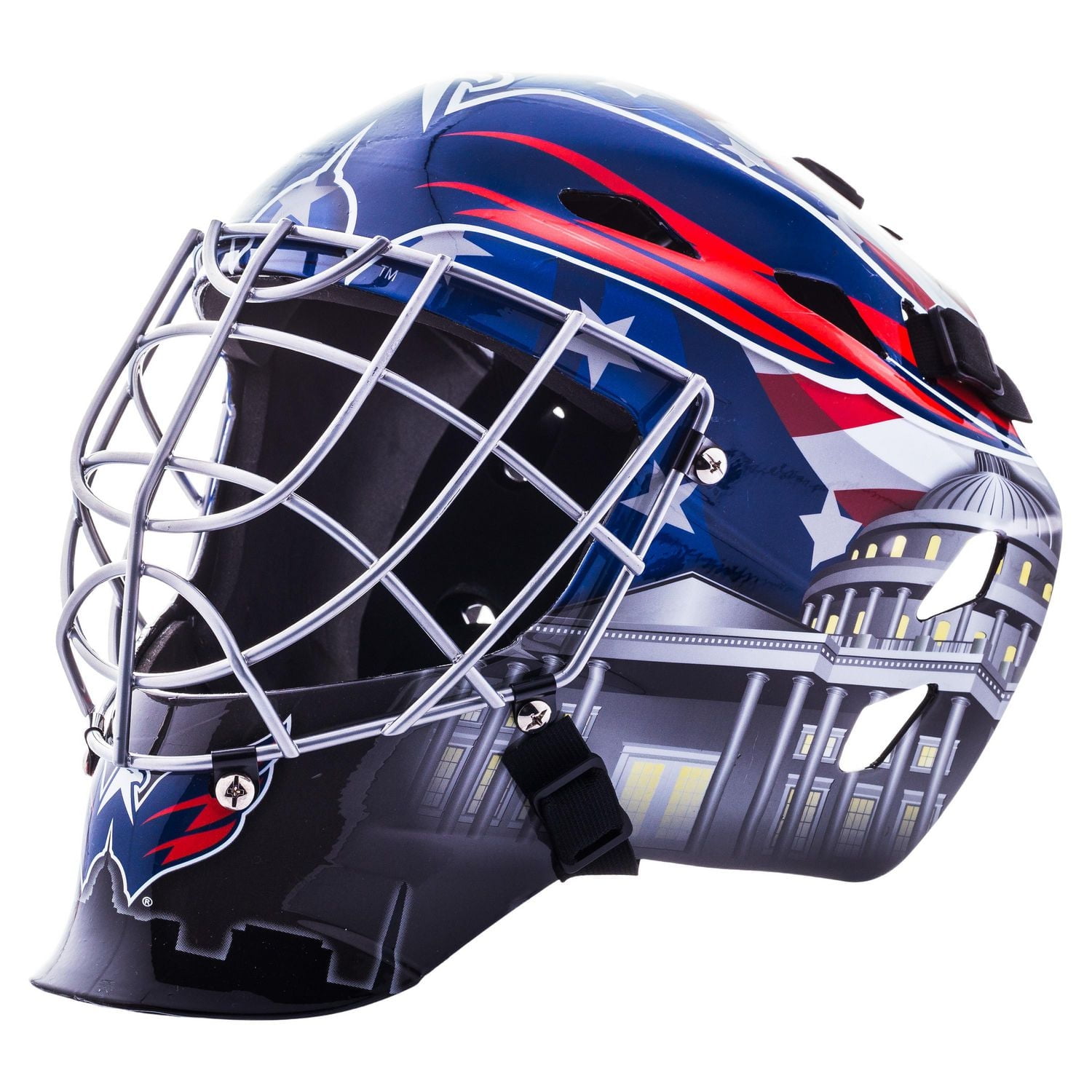 Click here for Franklin Sports Gfm 1500 Nhl Capitals Goalie Face... prices