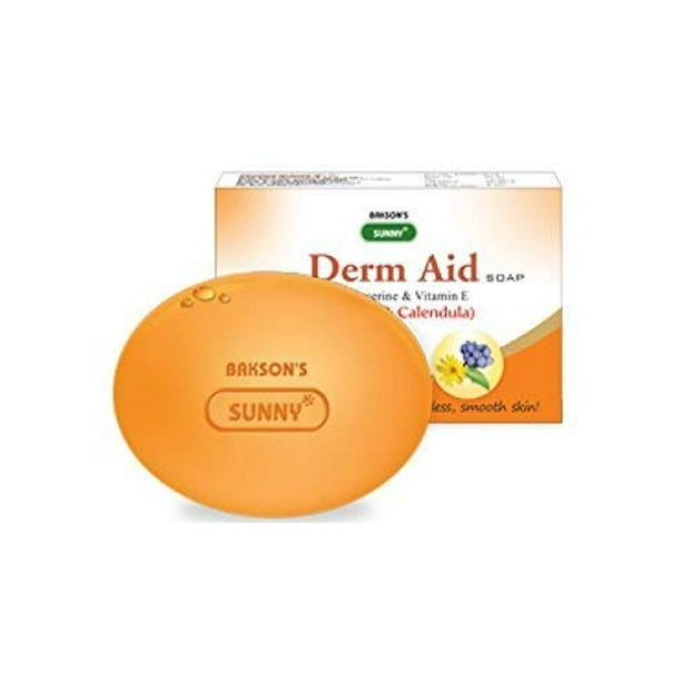 Bakson's Sunny Derm Aid Soap with Berberis & Calendula 75gm Pack of 4 ...