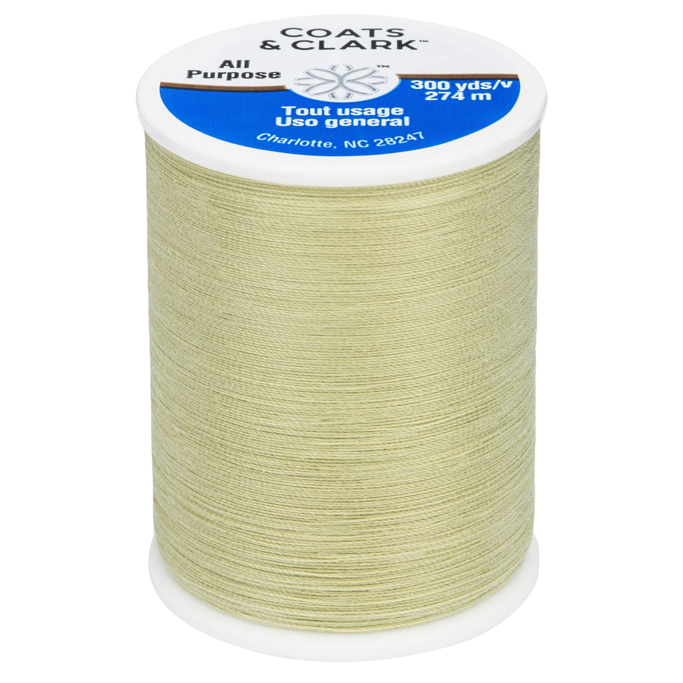 Coats & Clark All Purpose Light Okra Thread, 300 Yards - Walmart.com
