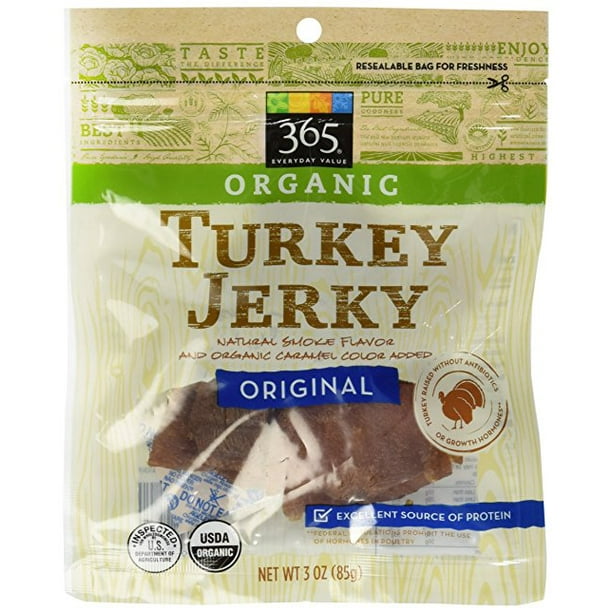 365 Everyday Value Organic Turkey Jerky - Original (2 Packages ...