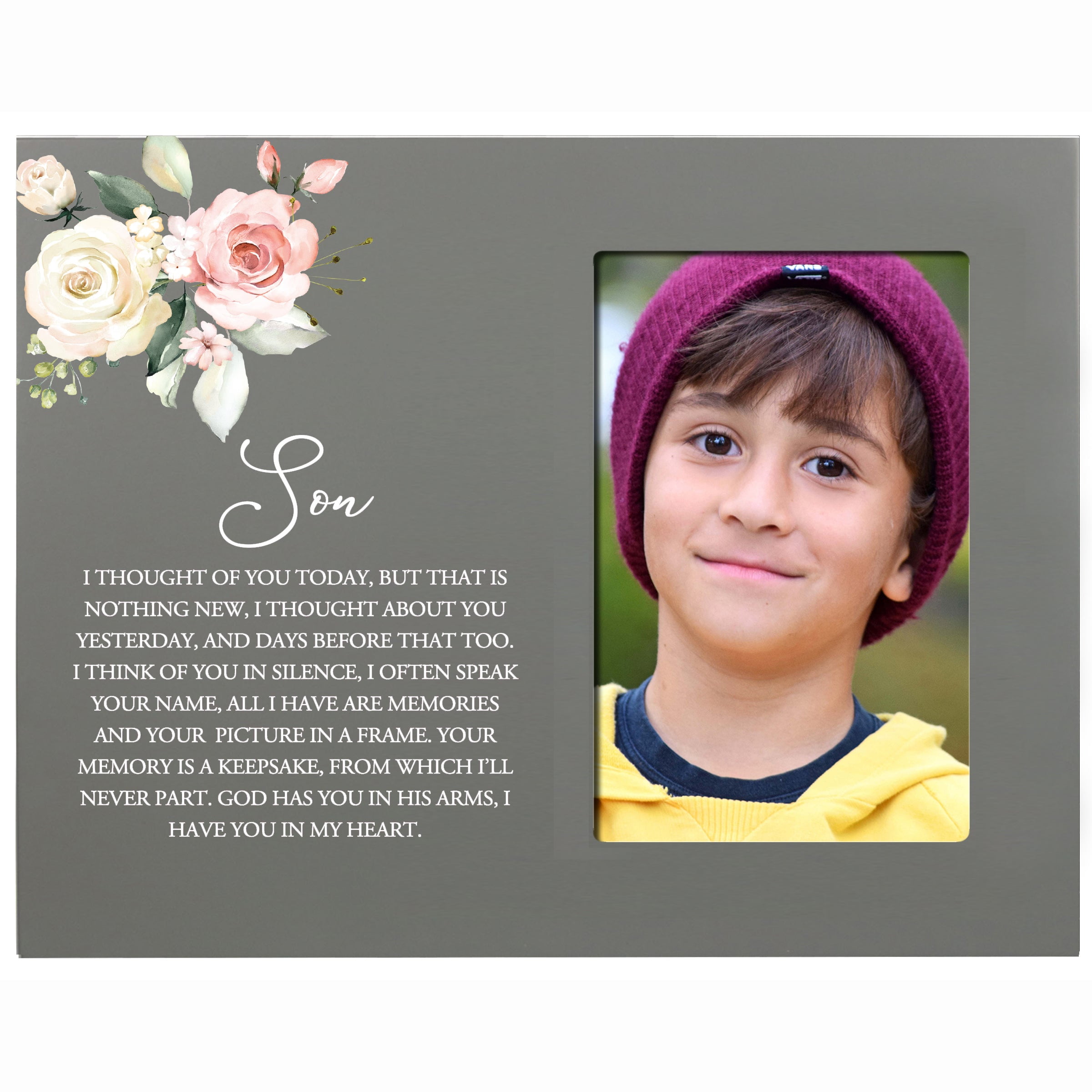 LifeSong Milestones Memorial Picture Frame for Sympathy Gifts - Son I ...