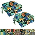 Belen Kox 16-inch Outdoor Spun Polyseter Square Tufted Chair Cushions ...