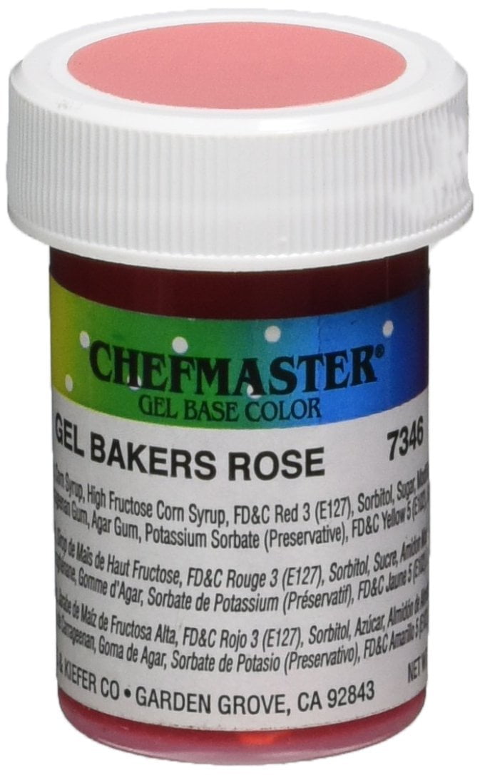 Chefmaster Gel Food Color, 1-Ounce, Baker's Rose - Walmart.com
