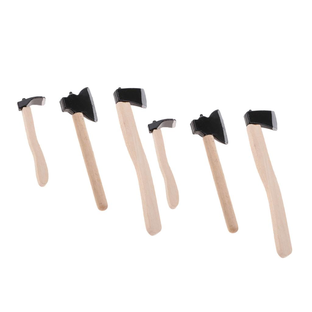 Garden Felling Tools Hatchet 1/12 Miniatures for Outdoor Dollhouse ...
