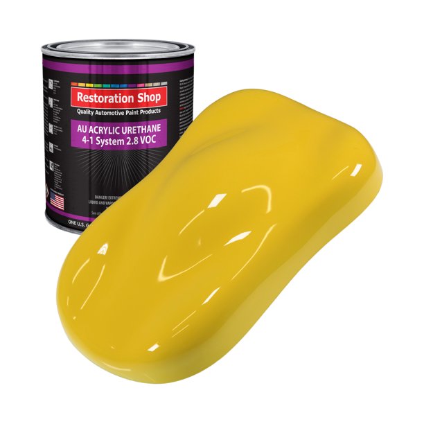 Restoration Shop Daytona Yellow Acrylic Urethane Auto Paint - Gallon ...