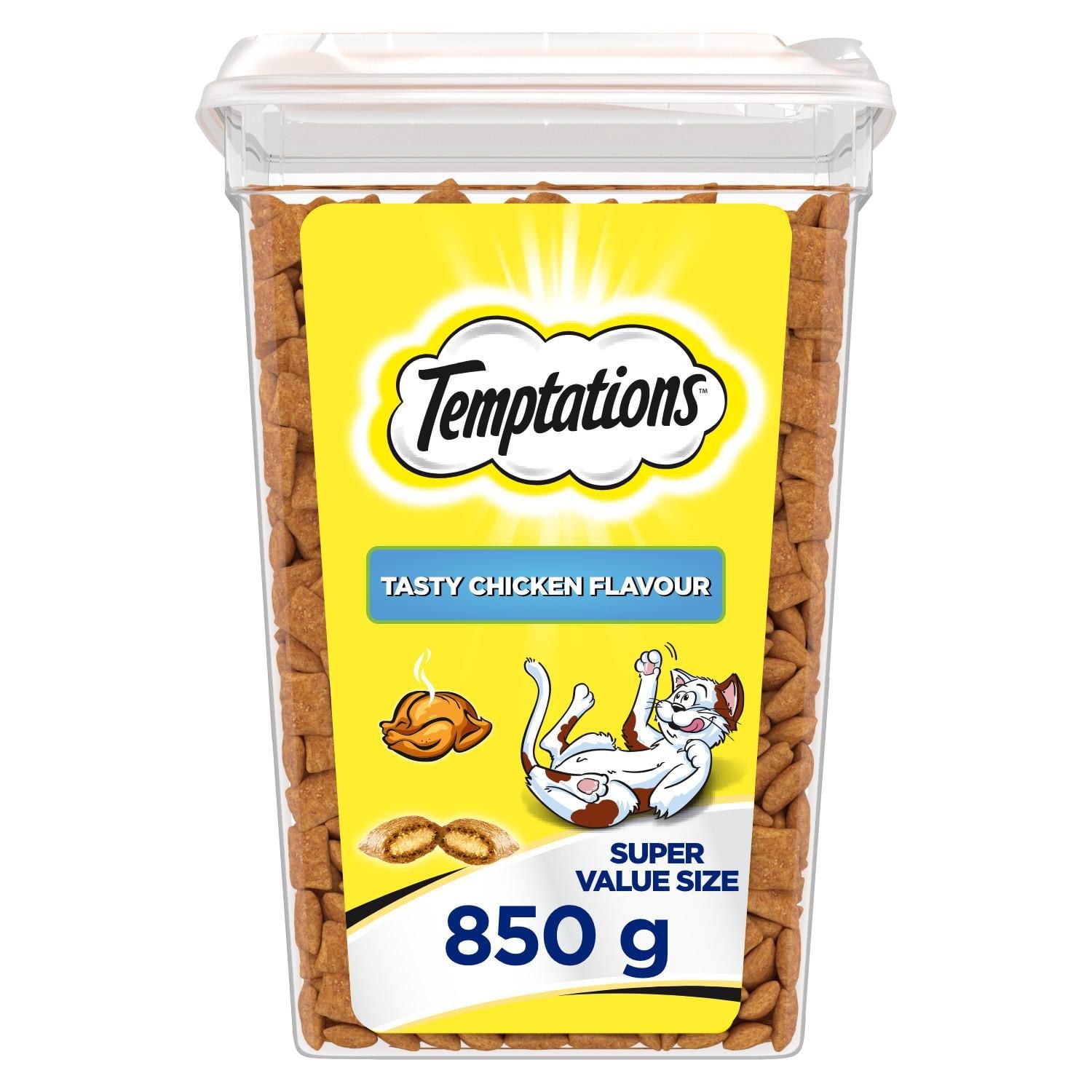 TEMPTATIONS Cat Treats Tasty Chicken Flavour, 850g Tub - Walmart.ca