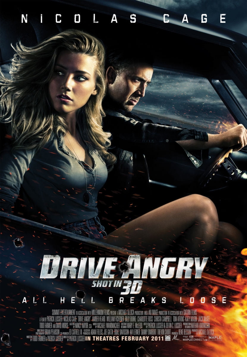 Drive Angry Movie Poster 12x16 Print on Metal Sign 12in x 16in Square ...