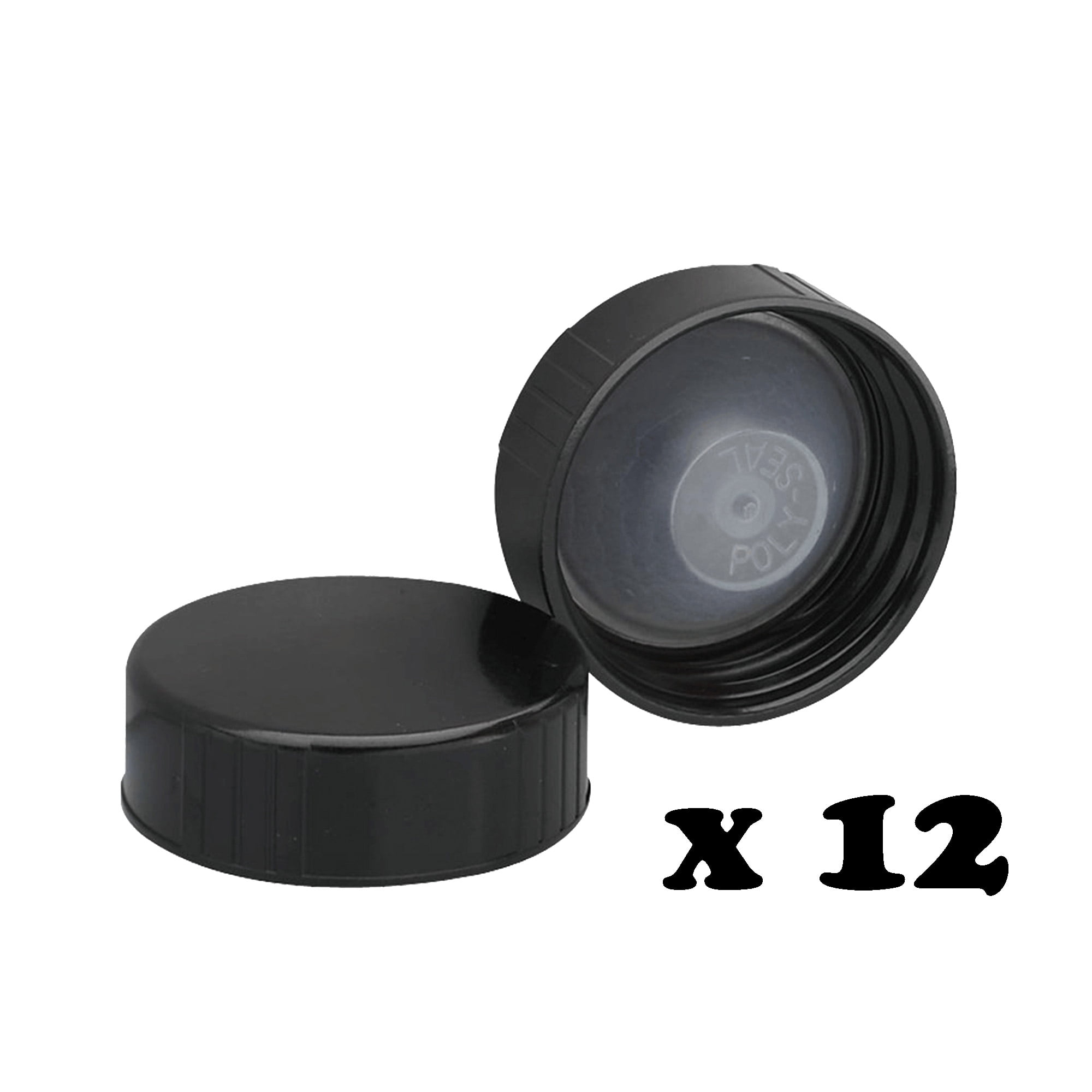 12x38mm Poly Seal Screw Caps Fits 1/2 & 1 Gallon Jugs & Growlers ...